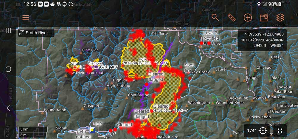 Smith River Complex has crossed into Oregon | Rogue Valley Times