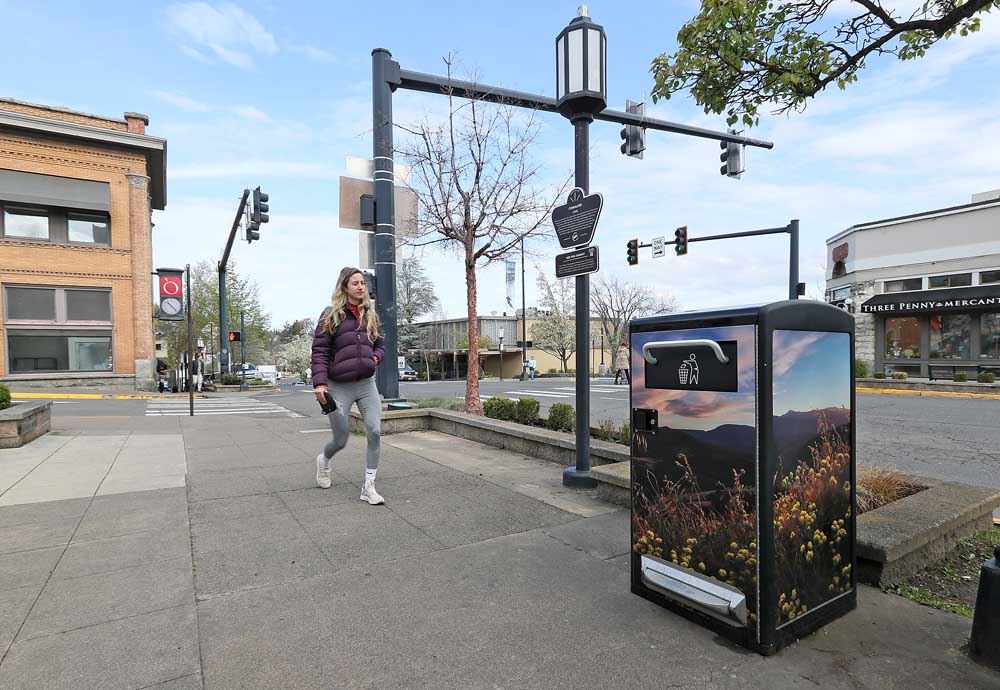 Downtown Ashland gets new high-tech trash cans for $4,783 apiece ...