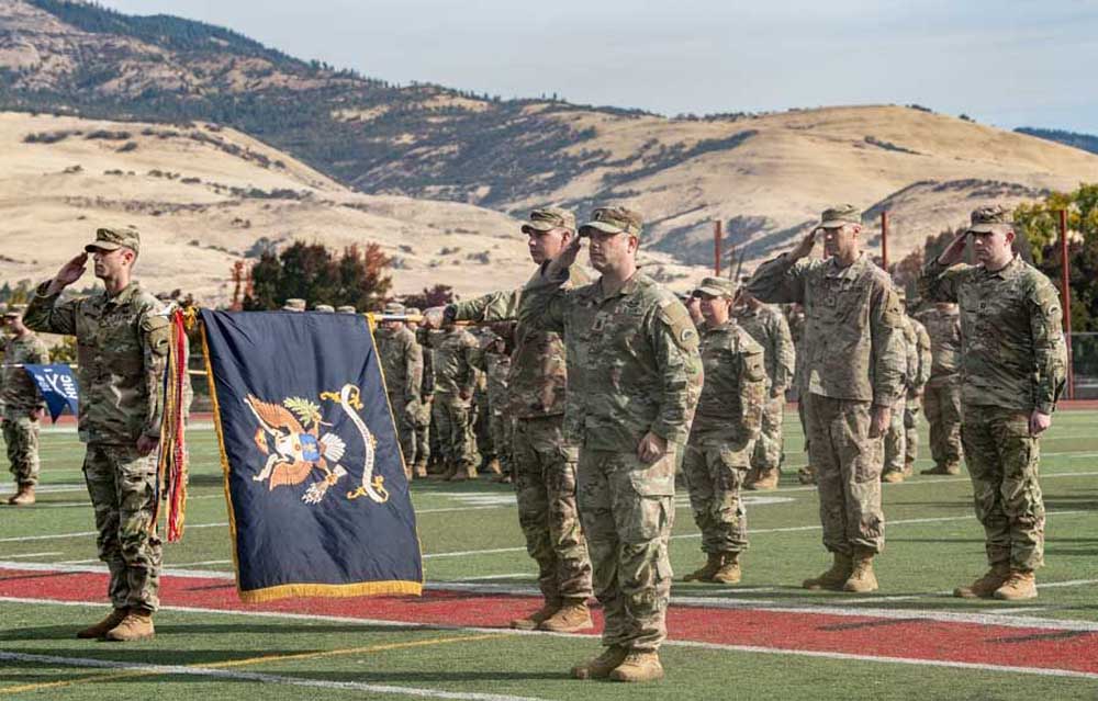 National Guard mobilization ceremony held Sunday at Raider Stadium ...